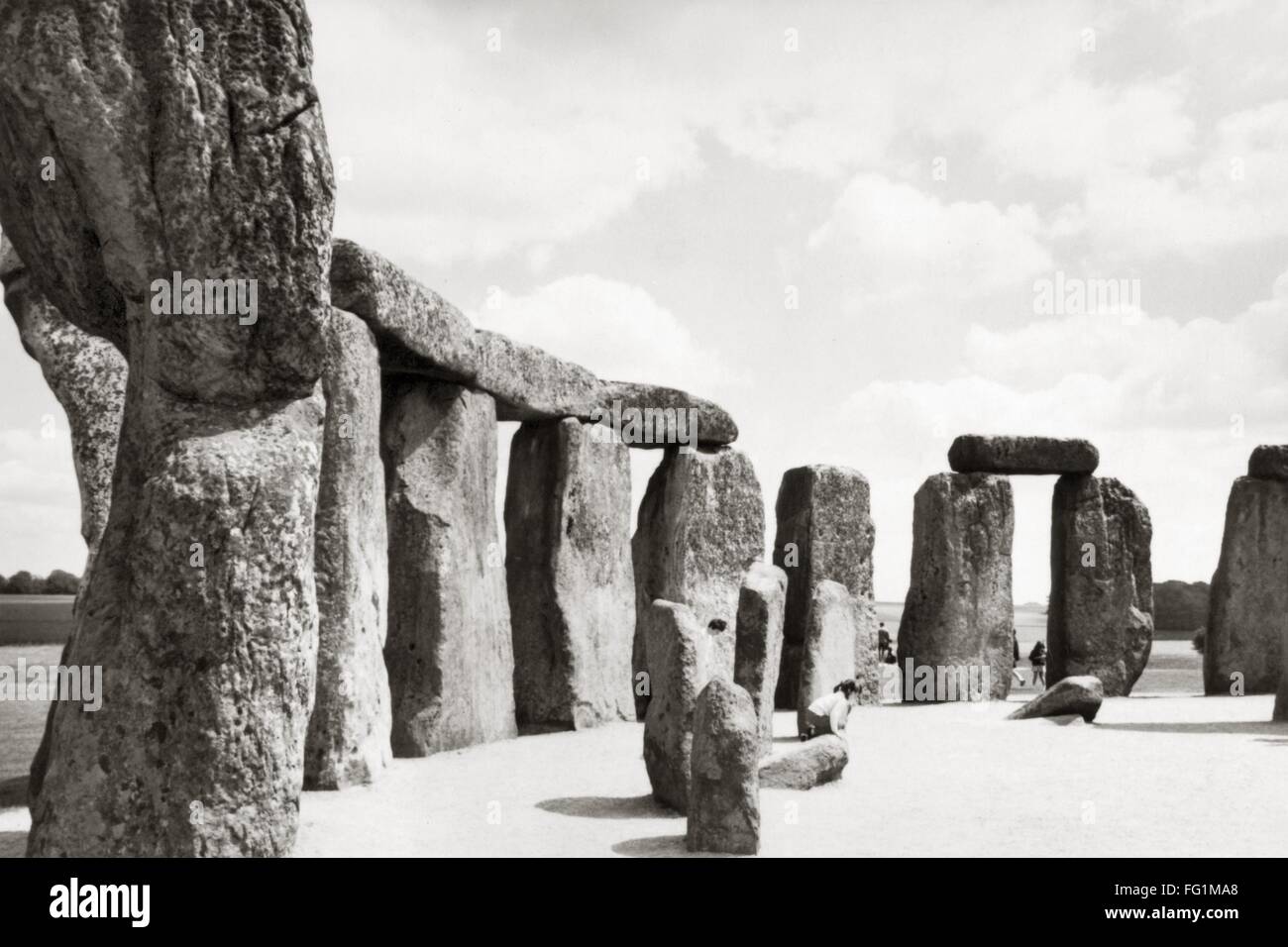 ENGLAND: STONEHENGE. /nStonehenge on Salisbury Plain, Sarsen and ...
