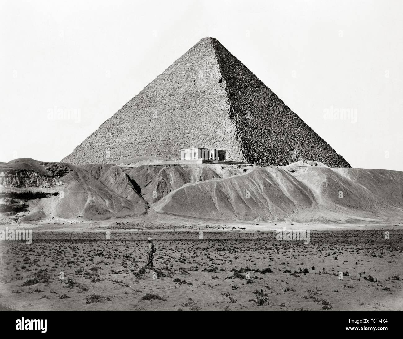 EGYPT: CHEOPS PYRAMID. /nA view of the Great Pyramid of Cheops, Giza ...