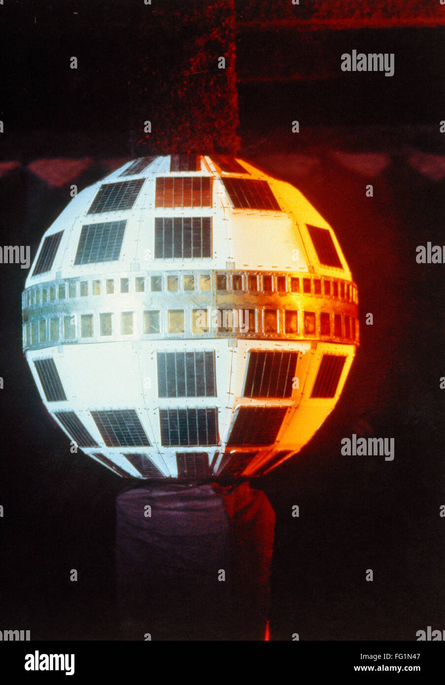 SATELLITE: TELSTAR, 1962./nA model of the Telstar I communications ...