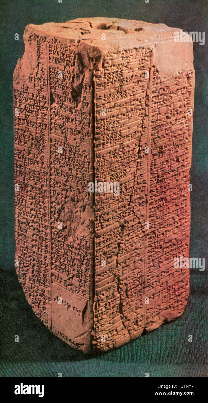 SUMERIAN CUNEIFORM. /nCuneiform known as the Sumerian King List ...