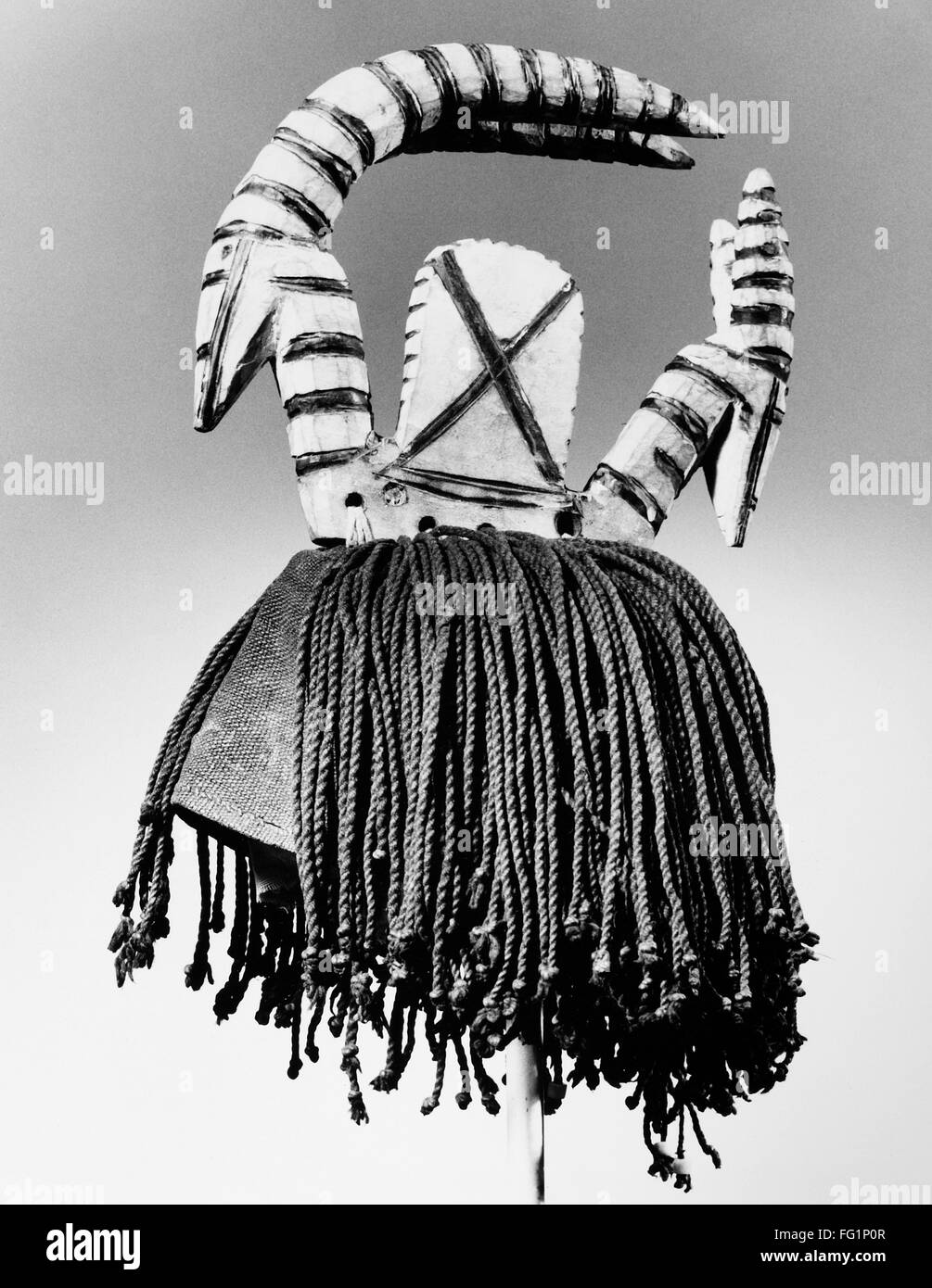 AFRICA: HEADDRESS. /nAn antelope headdress made by the Mossi people of ...