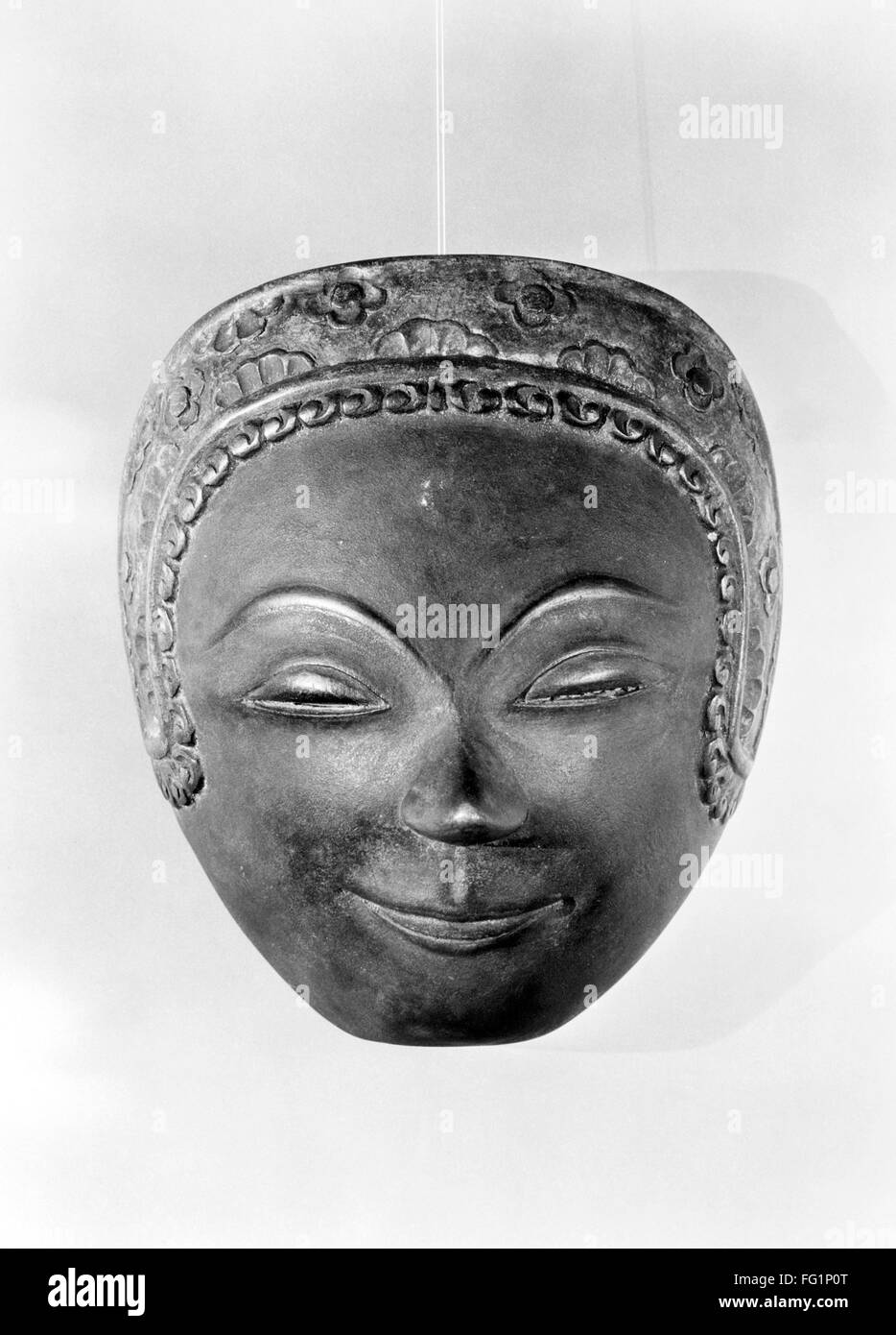 JAVANESE MASK. /nA decorative mask from Java, Indonesia Stock Photo - Alamy