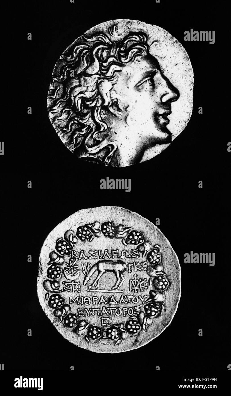 COIN: MITHRADATES VI. /nSilver tetradrachm, c74 BC, of Mithradates VI ...