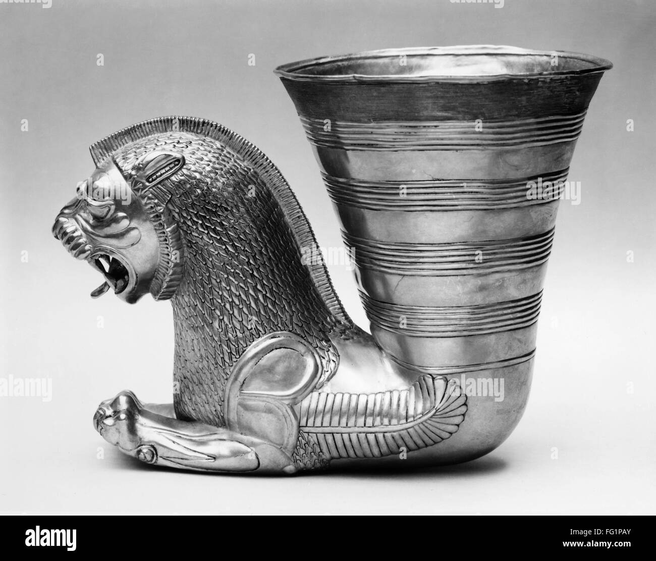 Gold lion rhyton hi-res stock photography and images - Alamy