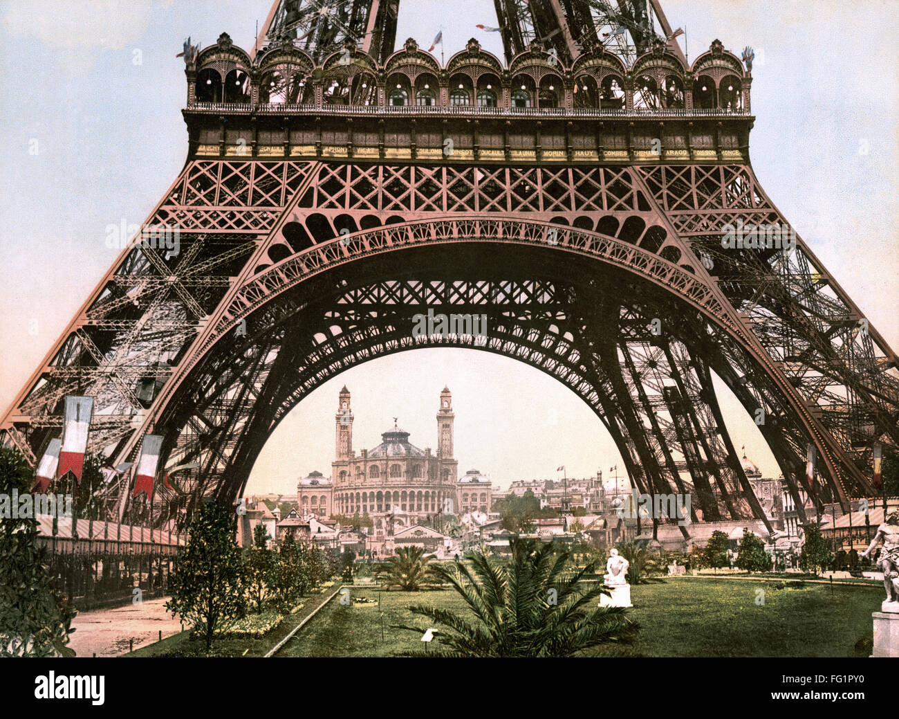 PARIS: EIFFEL TOWER, c1900. /nA view of the Eiffel Tower and the ...