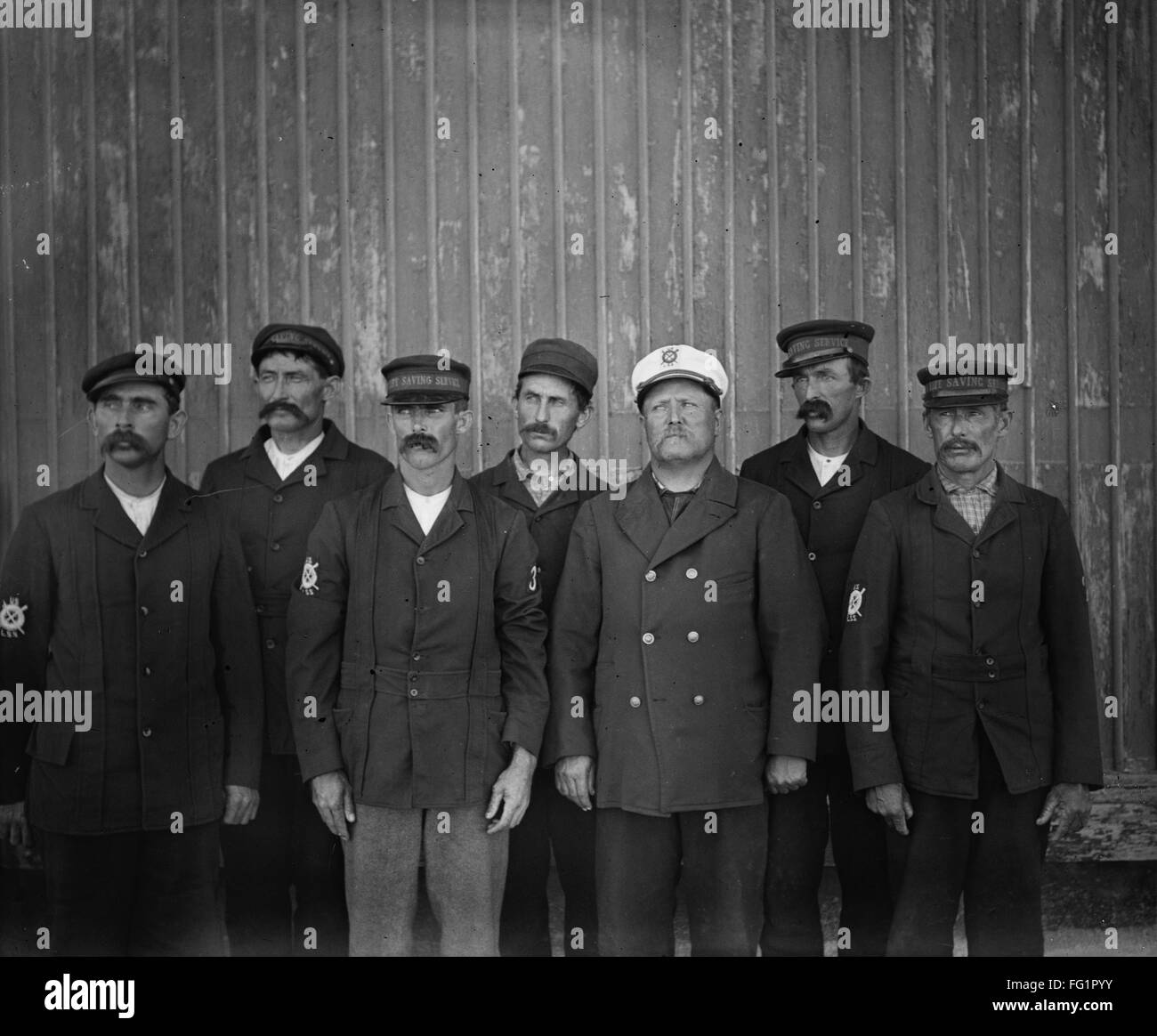 KITTY HAWK CREW, 1900. /nThe Kitty Hawk lifesaving crew, including ...