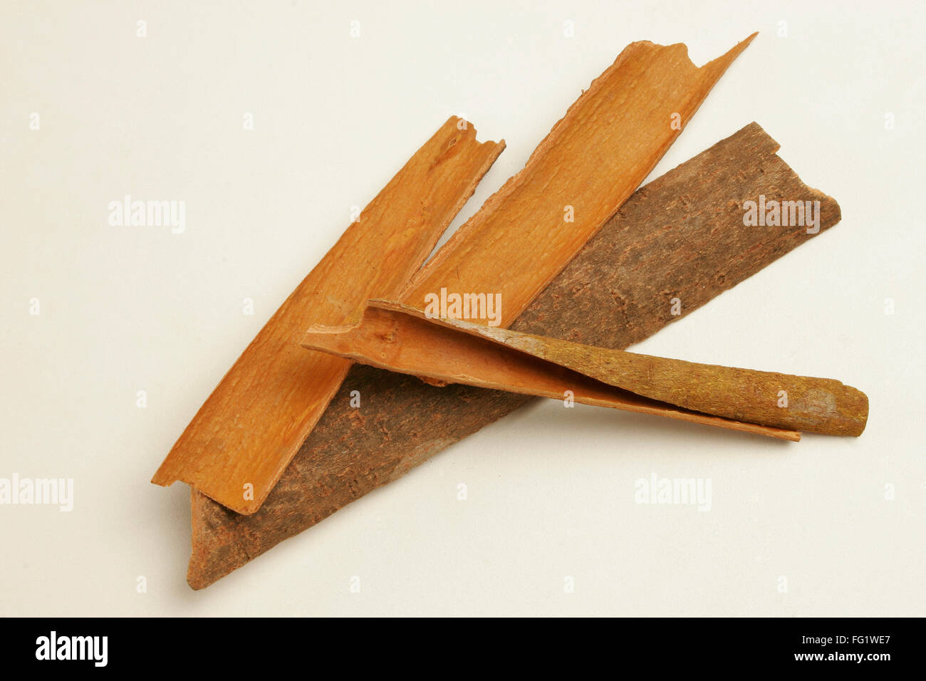 Indian condiments and spices , Cinnamon on white background Stock Photo ...