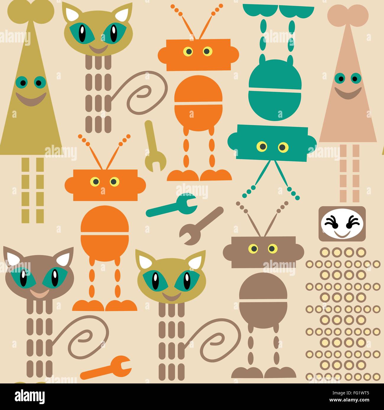 Modern eye pattern in Stock Vector Images - Alamy