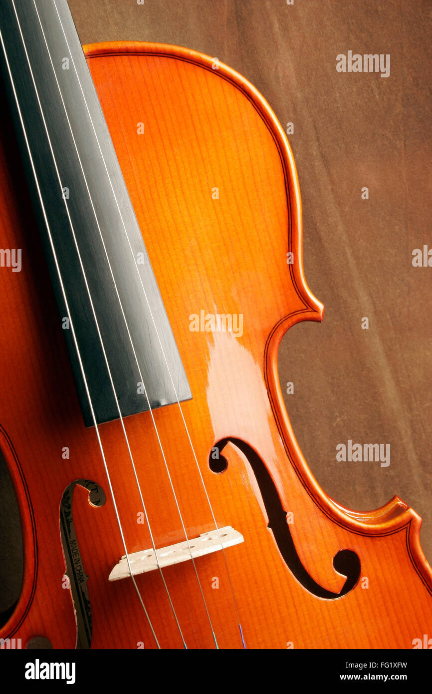 Abstract of musical instrument Violin with wood brown color Stock Photo ...