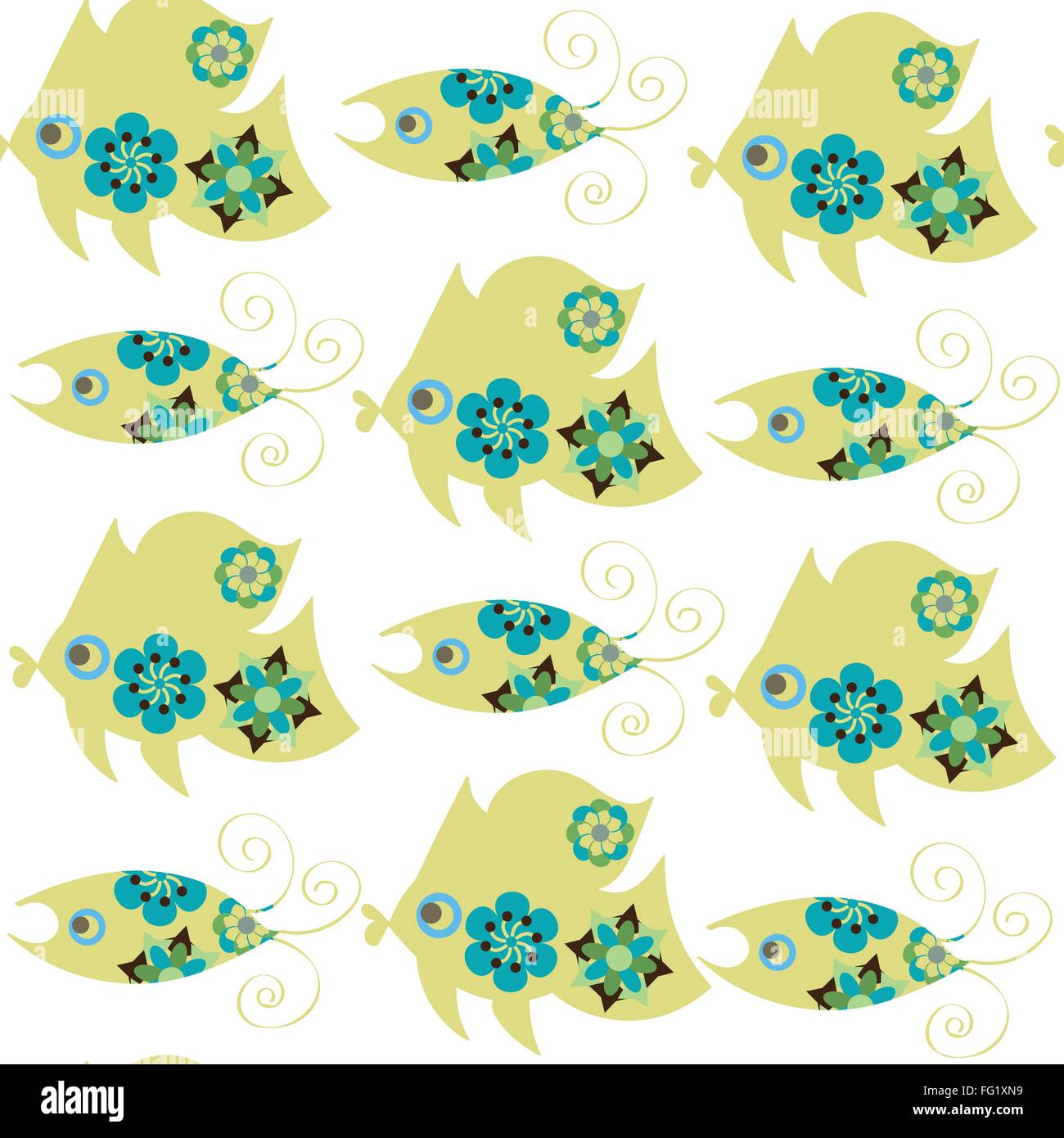 Fish, water surface Stock Vector Images - Alamy