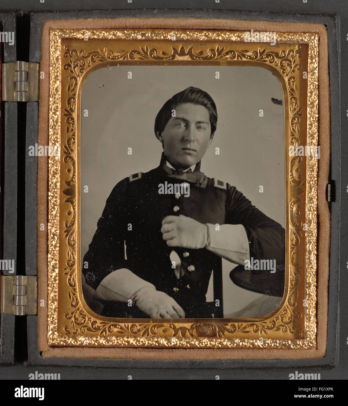 CIVIL WAR: SOLDIER, c1863. /nPortrait of a Civil War soldier wearing ...