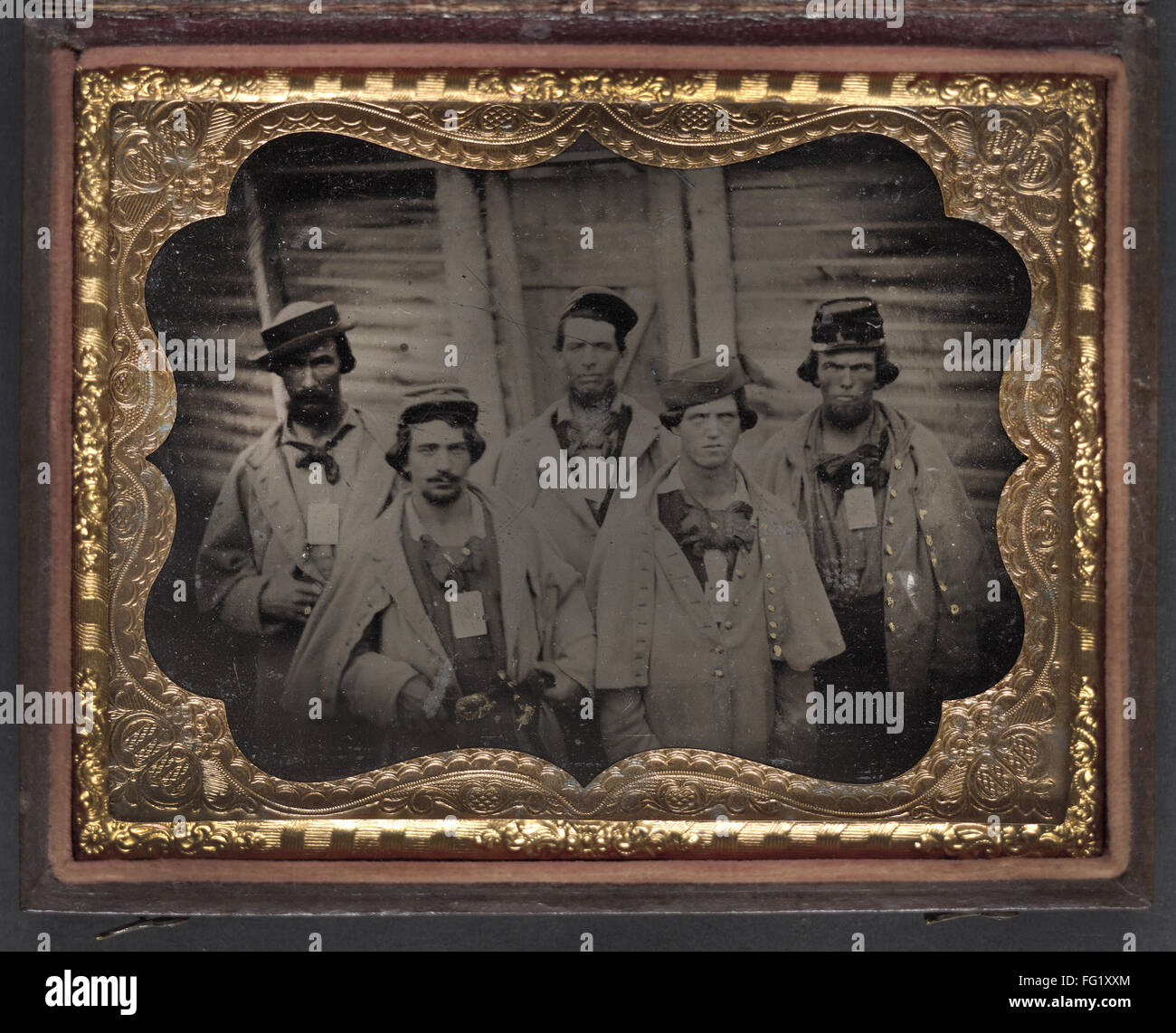CIVIL WAR: PRISONERS, c1863. /nPortrait of Confederate prisoners of war ...