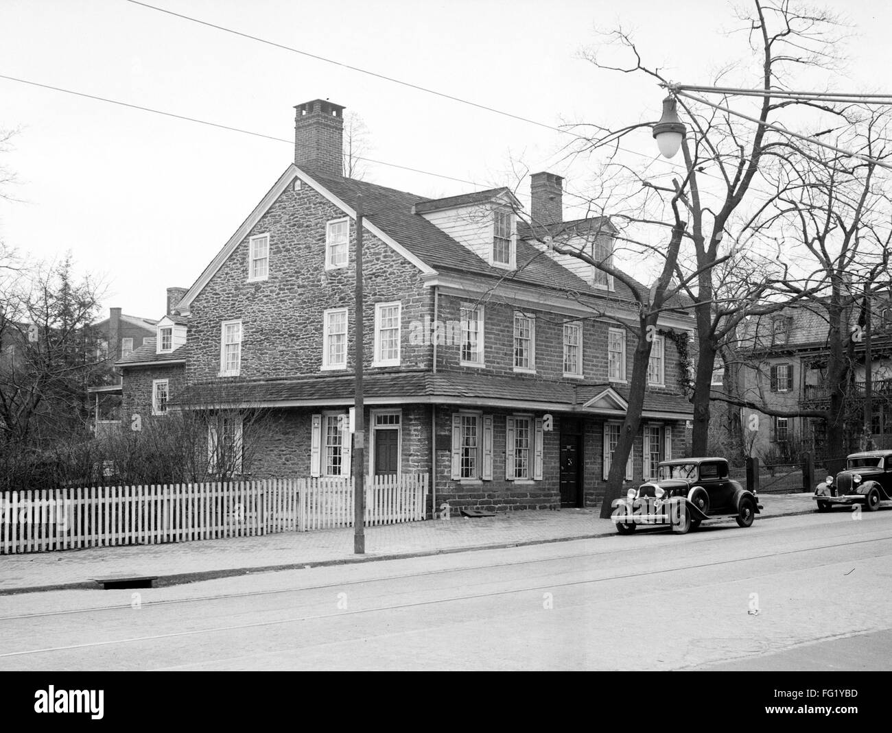 JOHNSON HOUSE, 1934. /nThe Johnson House on Germantown Avenue in ...