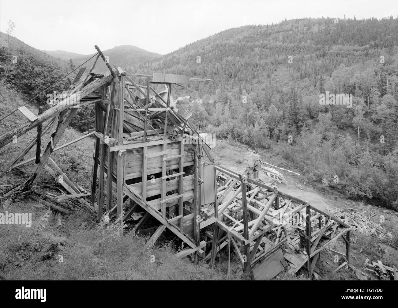 ALASKA: GOLD MINE, 2000. /nThe mill building at the Stampede Gold Mine ...