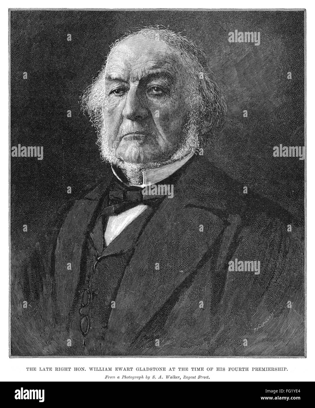 WILLIAM EWART GLADSTONE /n(1809-1898). English statesman. Wood ...