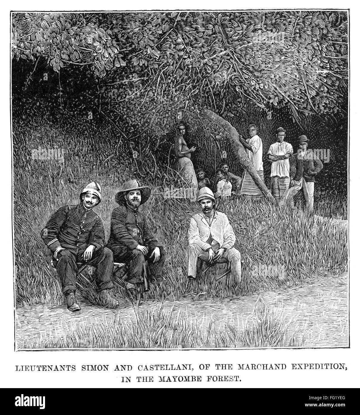 FASHODA INCIDENT, 1898. /nJournalist Charles Castellani and Lieutenant ...