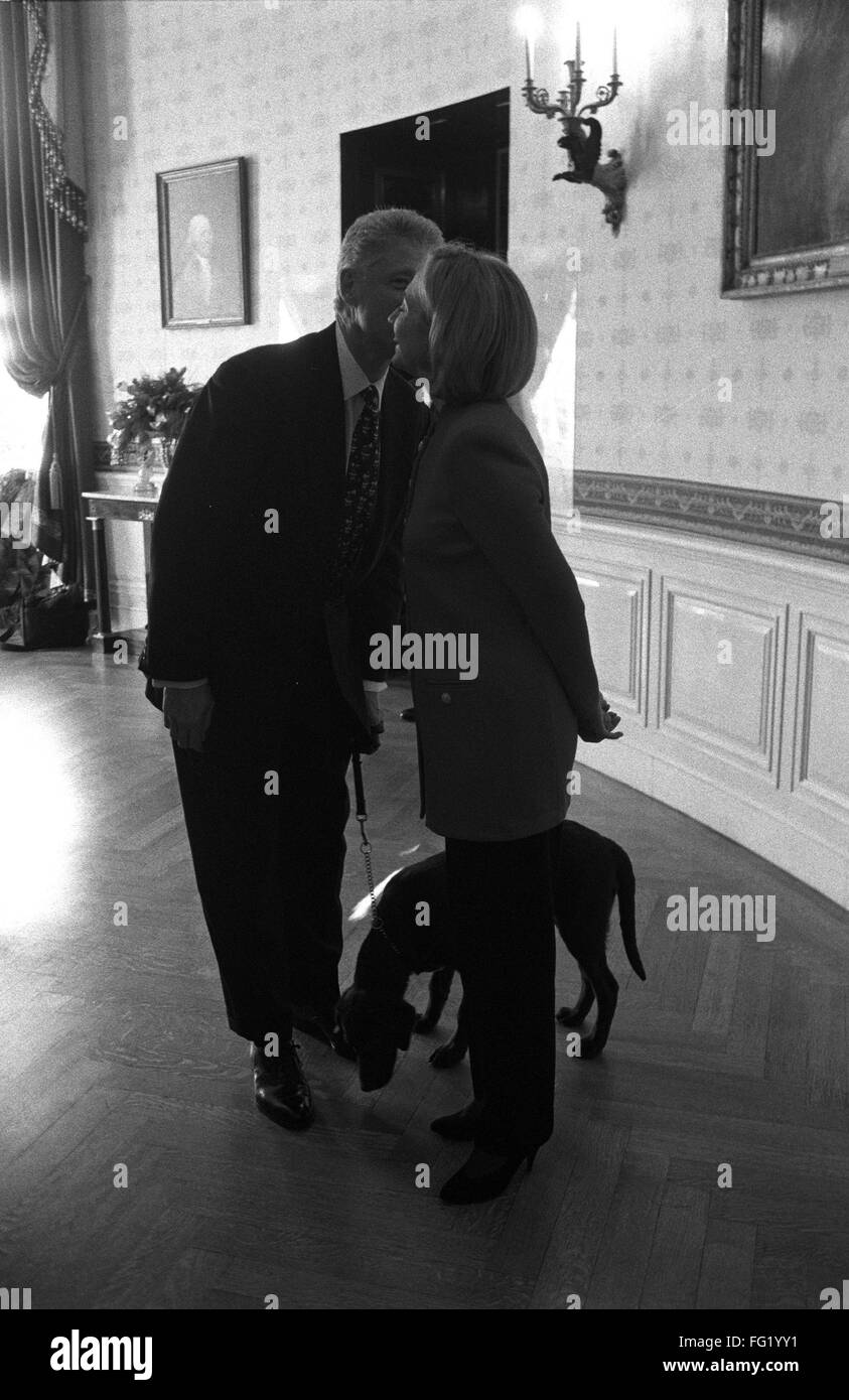 THE CLINTONS, 1997. /nPresident Bill Clinton, First Lady Hillary Rodham ...