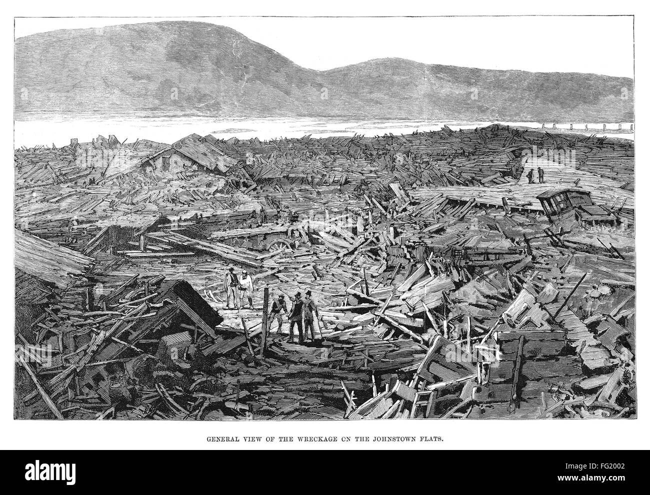 JOHNSTOWN FLOOD, 1889. /n'General view of the wreckage on the Johnstown ...