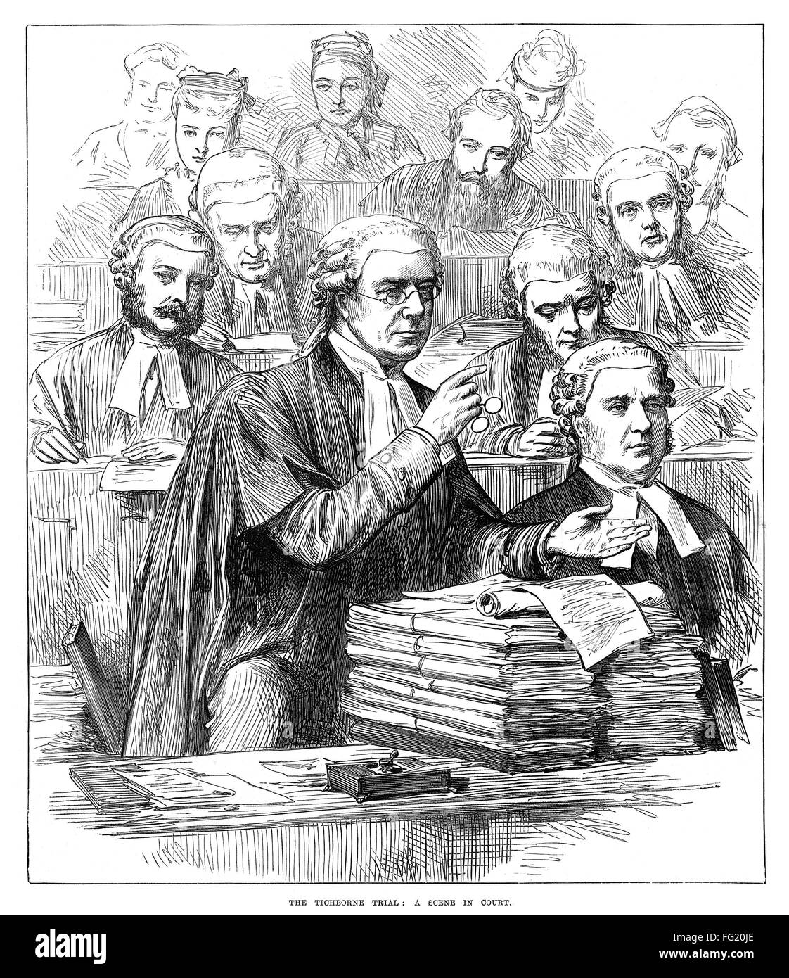 TICHBORNE TRIAL, 1874. /nThe trial in England of Sir Roger Tichborne ...