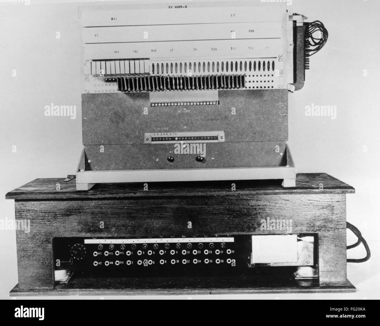 PURPLE ANALOG MACHINE. /nPURPLE analog machine used to decrypt messages ...