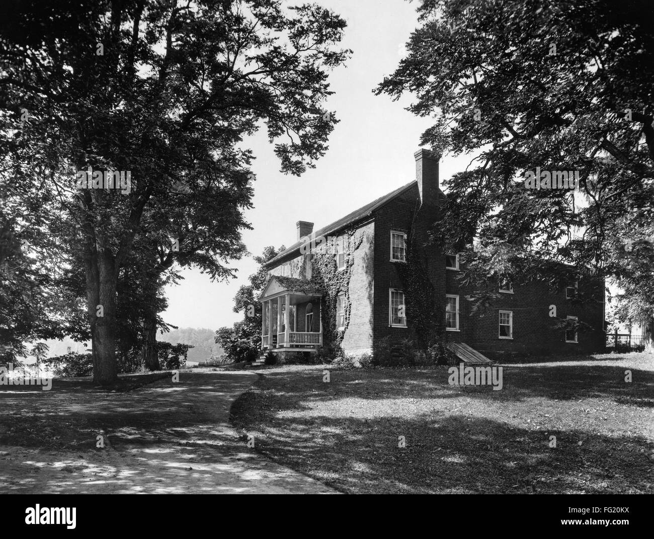 McCORMICK: HOUSE. /nA view of the house on Walnut Grove Farm in ...