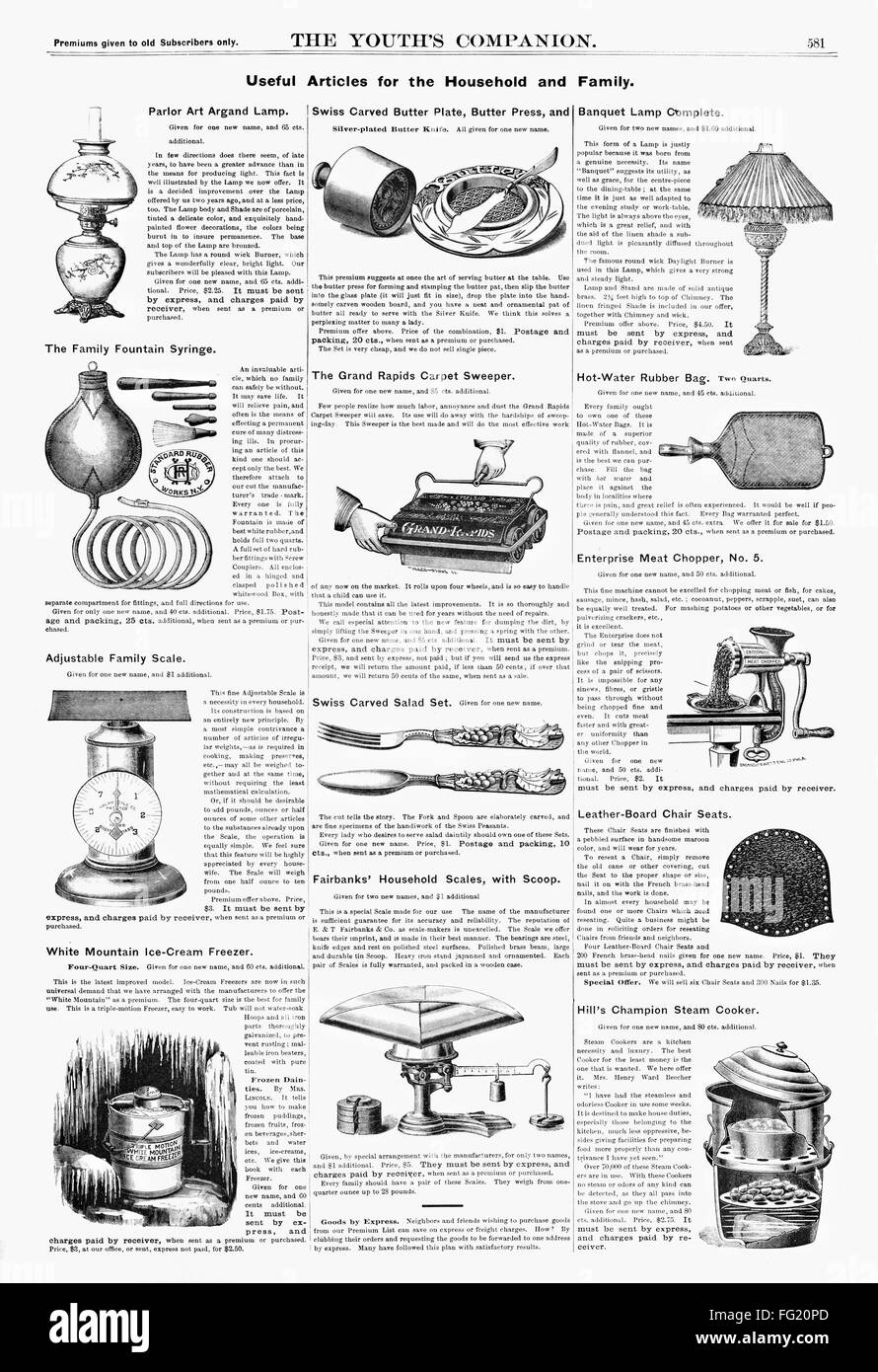 AD: HOUSEWARES, 1890. /nAmerican magazine advertisements for various ...