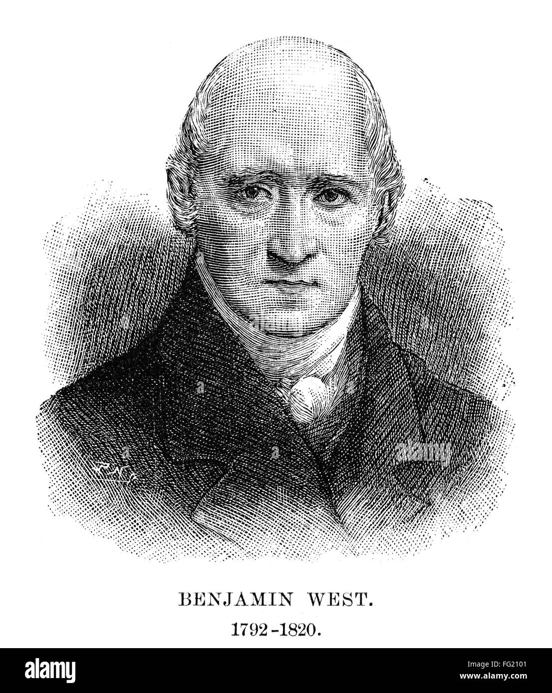 BENJAMIN WEST (1738-1820). /nAmerican painter and president of the ...