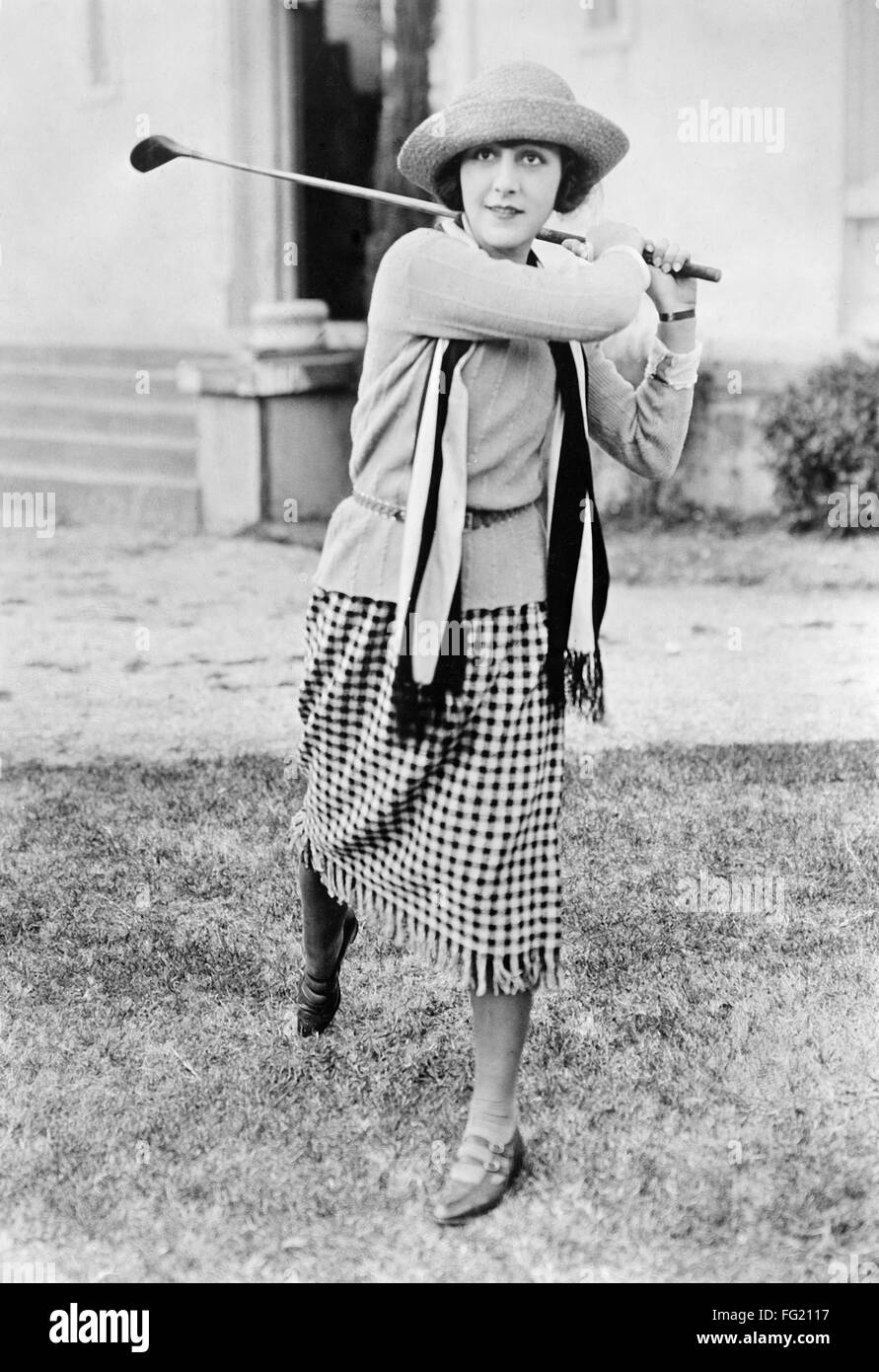 PATSY RUTH MILLER /n(1904-1995). American actress. Photographed playing ...