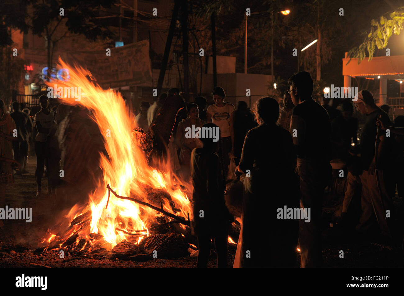 Festival of colors india bonfire hi-res stock photography and images ...