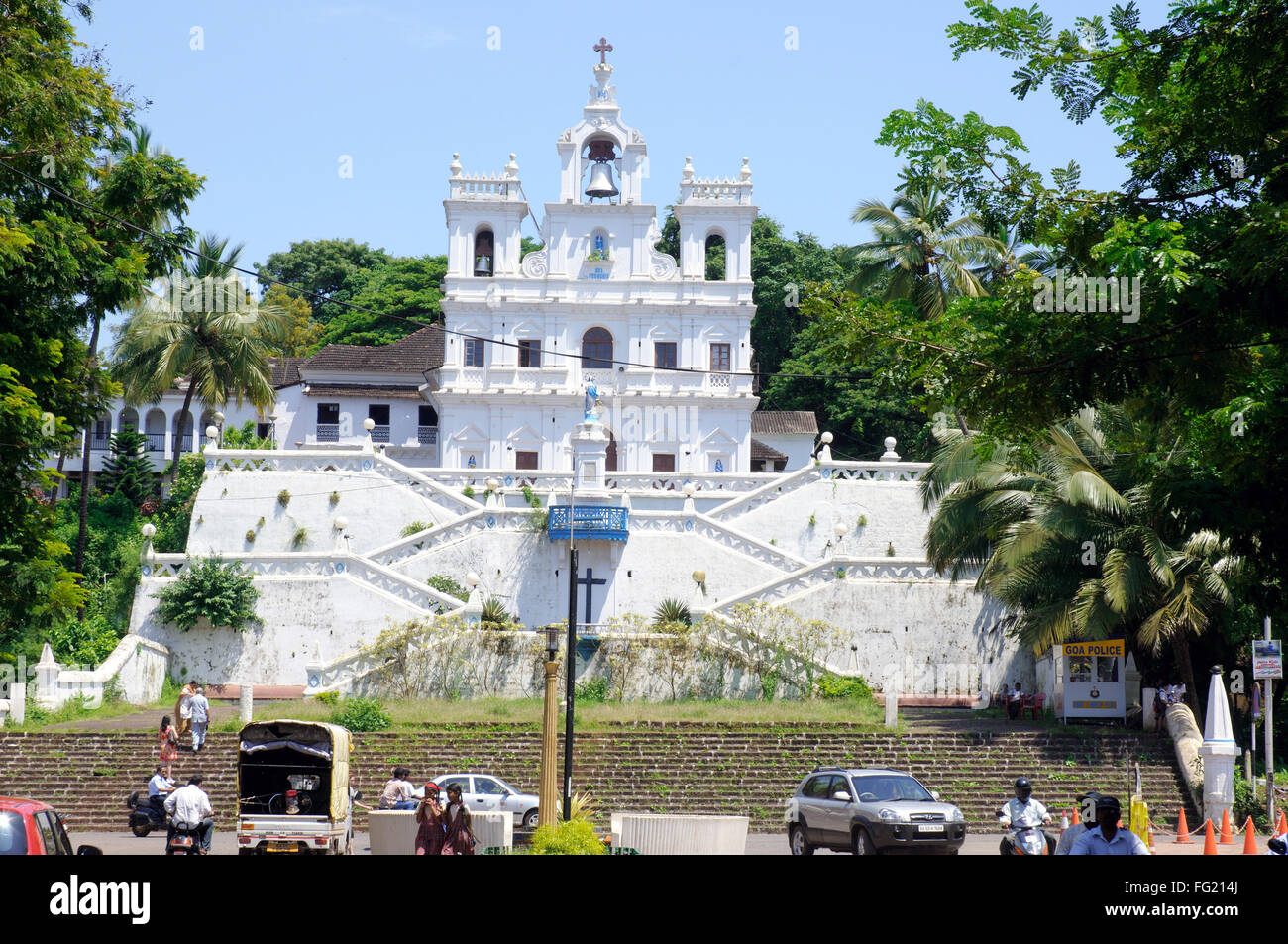 The Church of Our Lady Panjim Goa Maharashtra India Asia Stock Photo ...