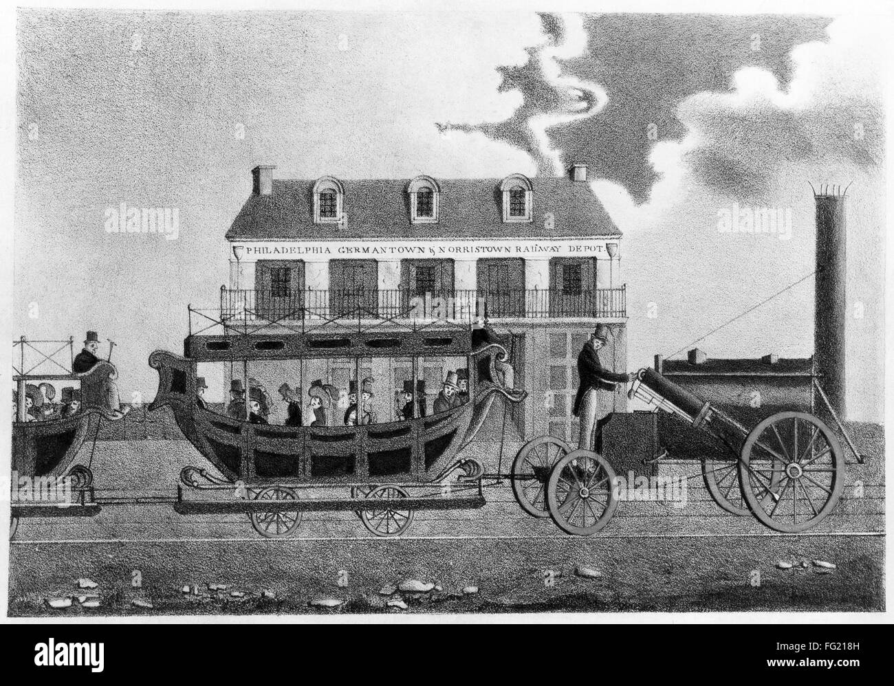 PHILADELPHIA: RAILROAD. /nThe Philadelphia, Germantown and Norristown ...
