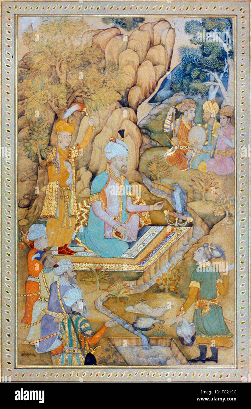 BABUR (1483-1530). /nFirst emperor of the Mughal empire of India. At ...