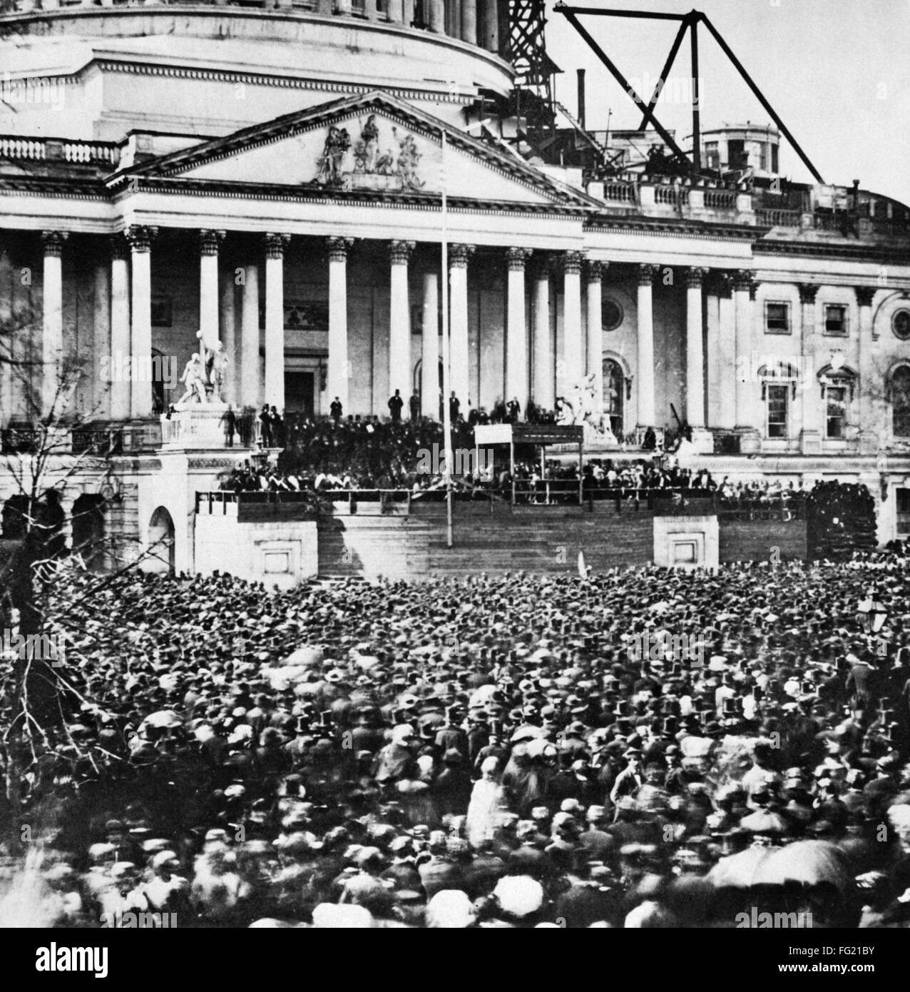 LINCOLN INAUGURATION, 1861. /nThe inauguration of Abraham Lincoln as ...