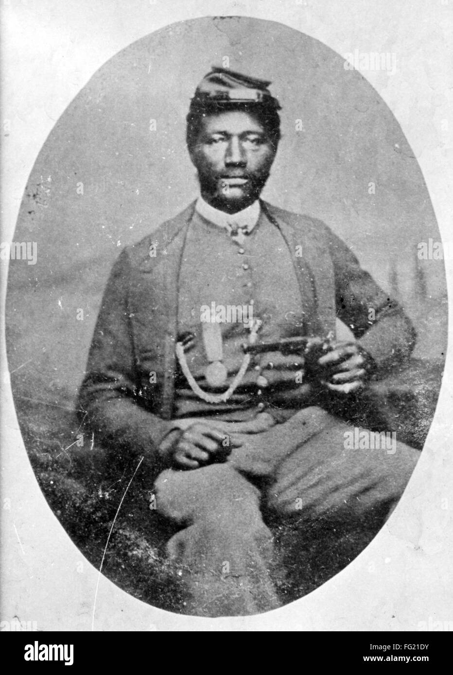 JAMES H. HARRIS /n(1828-1898). Union Army soldier. Photograph, mid to ...
