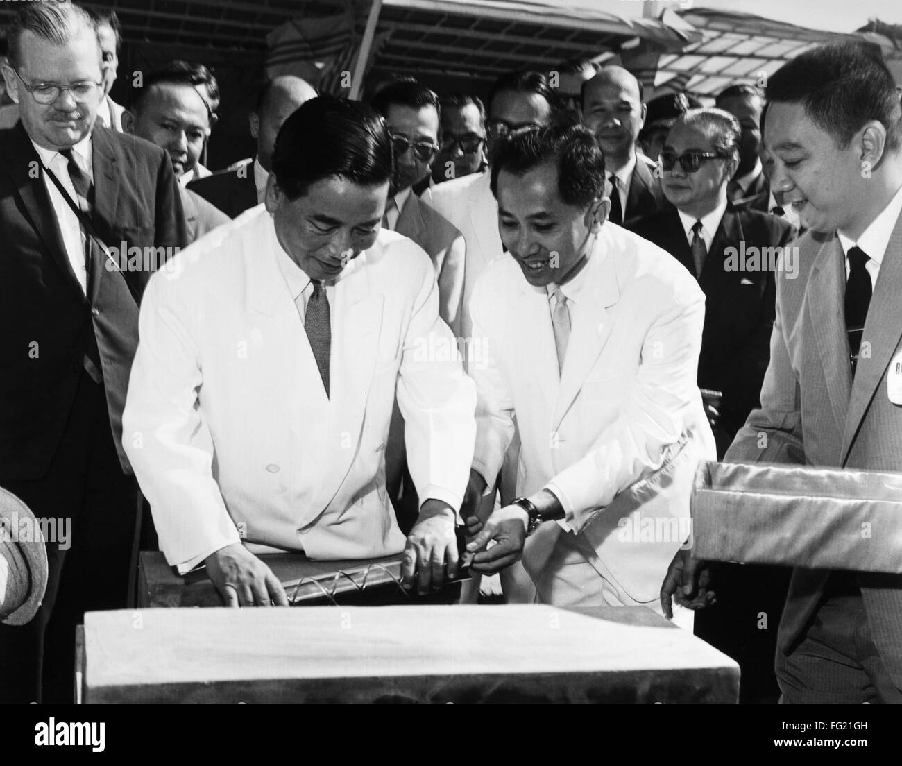NGO DINH DIEM (1901-1963). /nVietnamese political leader. As President ...