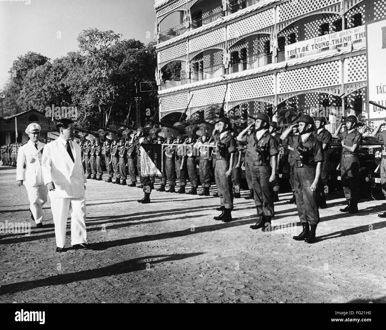 NGO DINH DIEM (1901-1963). /nVietnamese political leader. As President ...