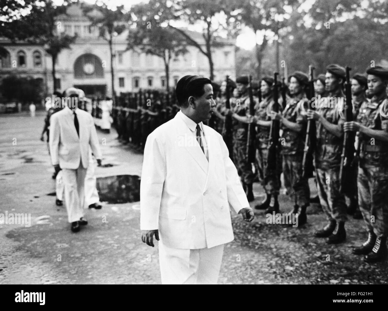 NGO DINH DIEM (1901-1963). /nVietnamese political leader. As President ...