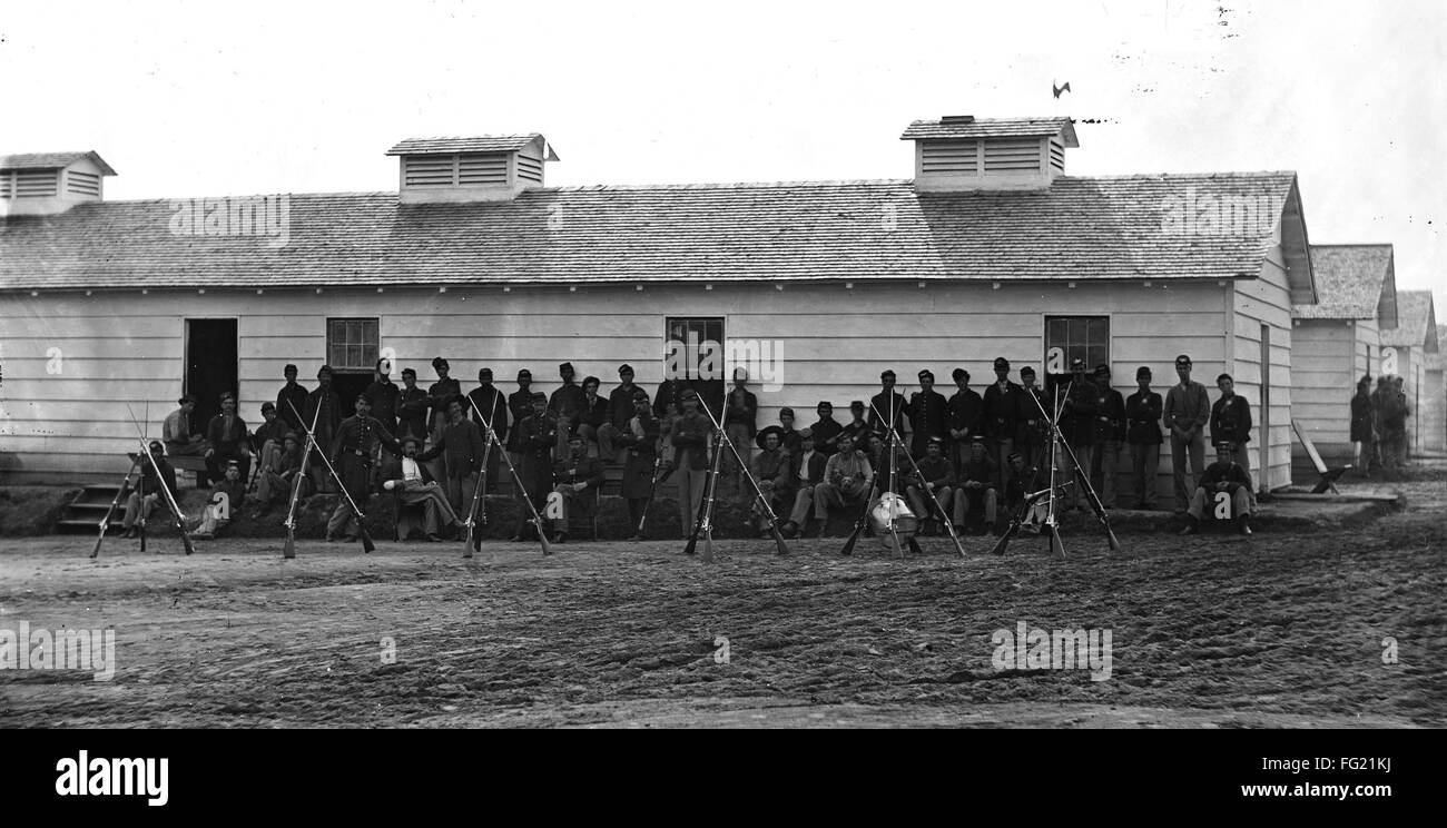 CIVIL WAR: UNION FORT. /nCompany K, 3rd Regiment Massachusetts ...