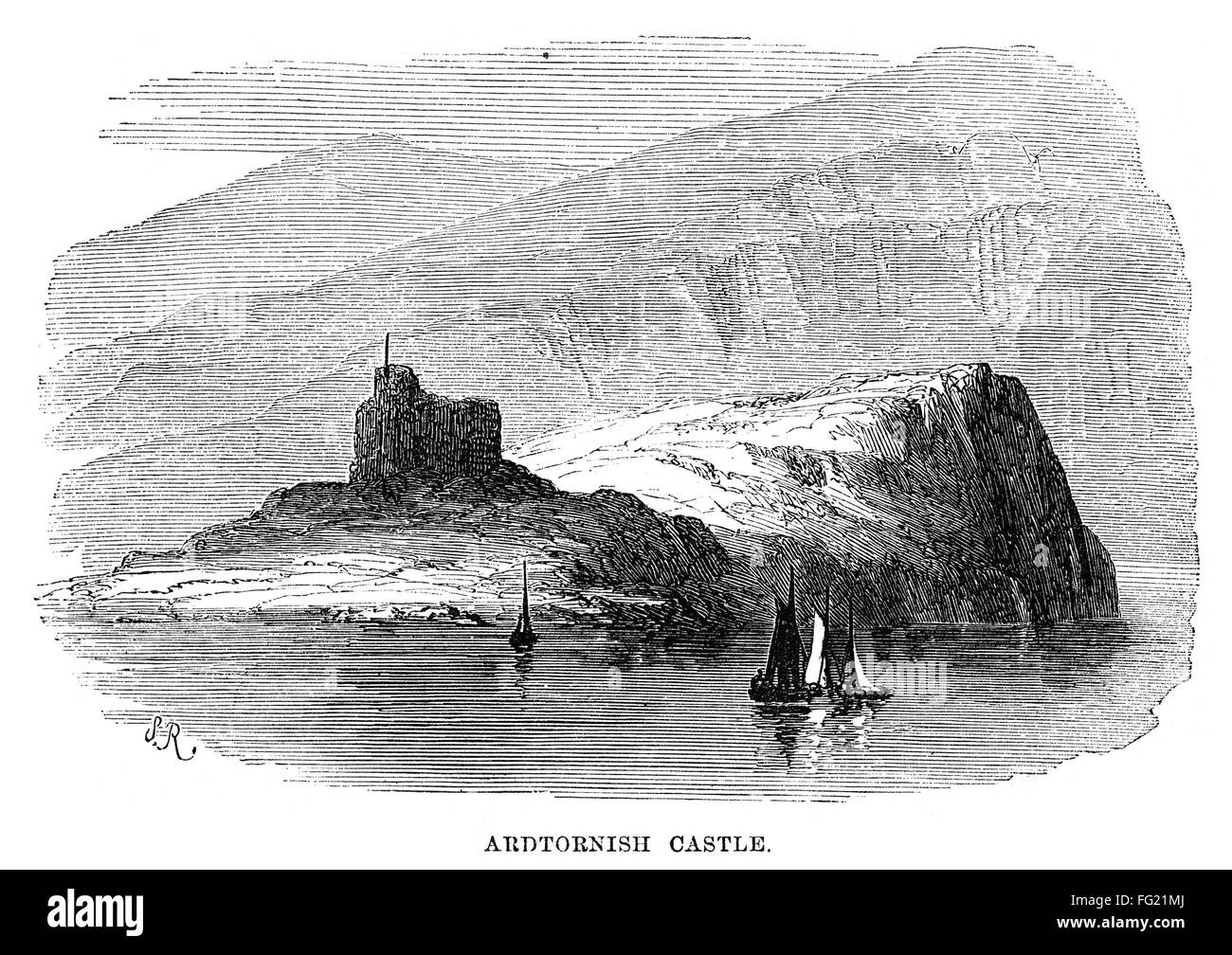 SCOTLAND: ARDTORNISH. /nRuin of Ardtornish Castle in Morvern, on the ...