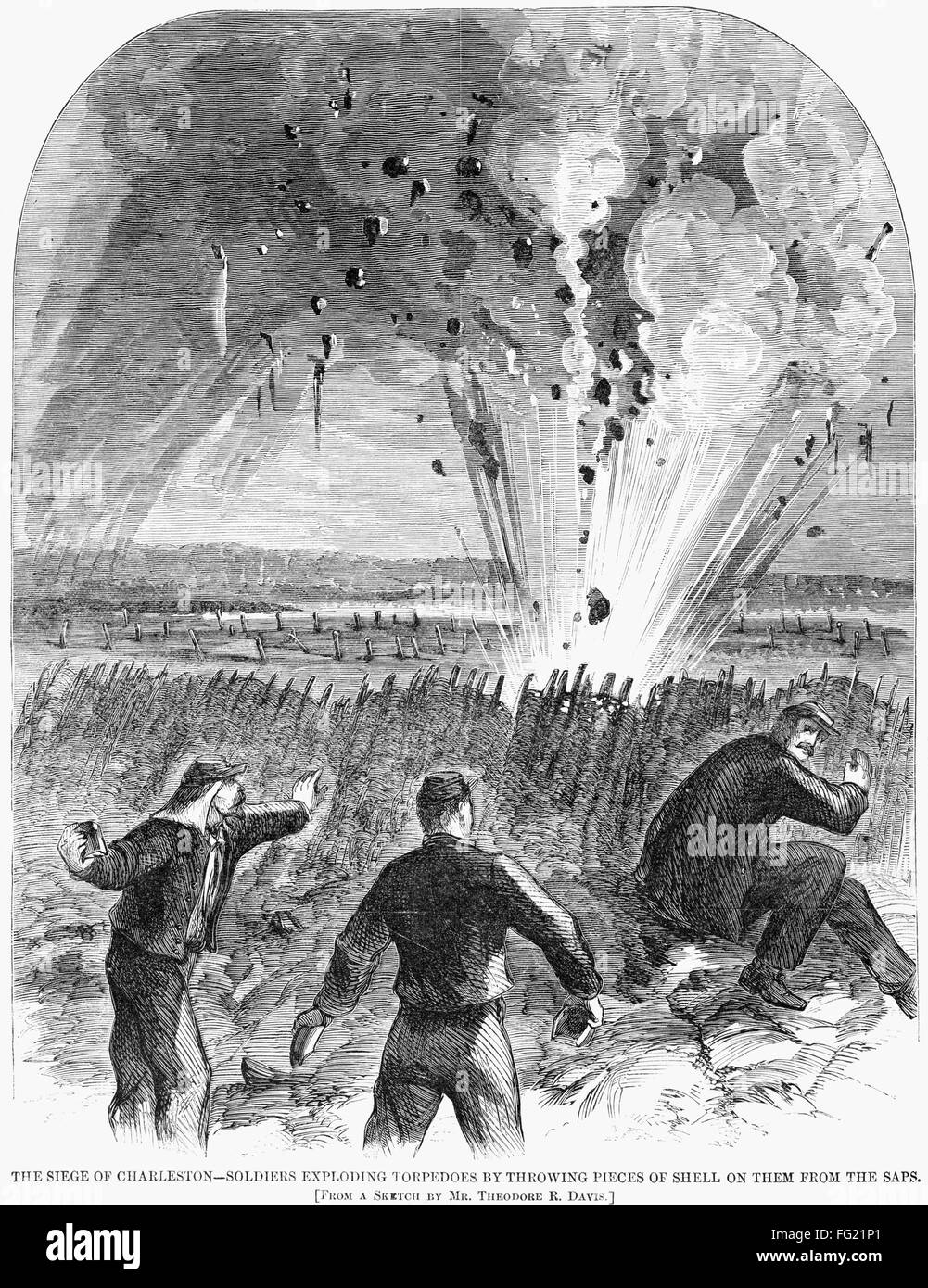 SIEGE OF CHARLESTON, 1863. /n'The Siege of Charleston - Soldiers ...