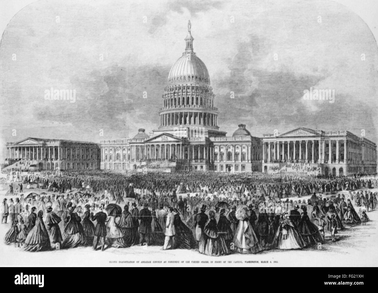 LINCOLN INAUGURATION, 1865. /nThe second inauguration of President ...