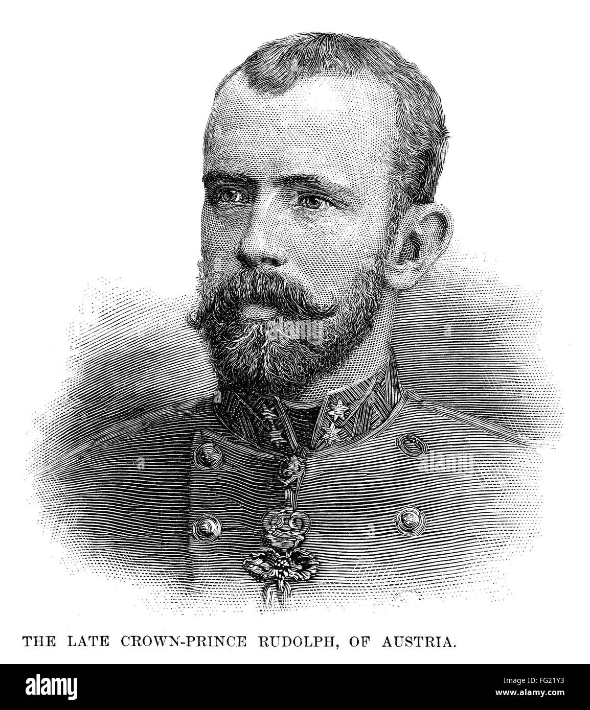 PRINCE RUDOLF OF AUSTRIA /n(1858-1889). Archduke and crown prince of ...