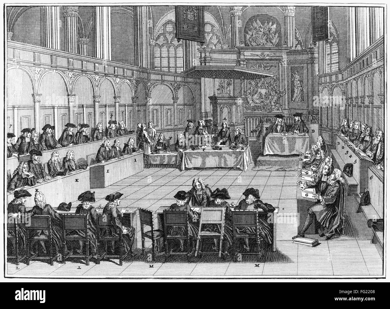 SYNOD, 1730. /n'Synod kept in the choir of the new church at Amsterdam ...