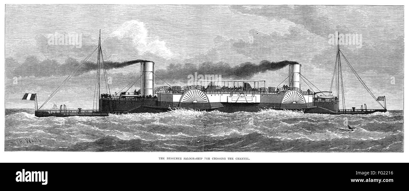 STEAMSHIP: BESSEMER, 1875. /nThe S.S. Bessemer, also known as the Stock ...