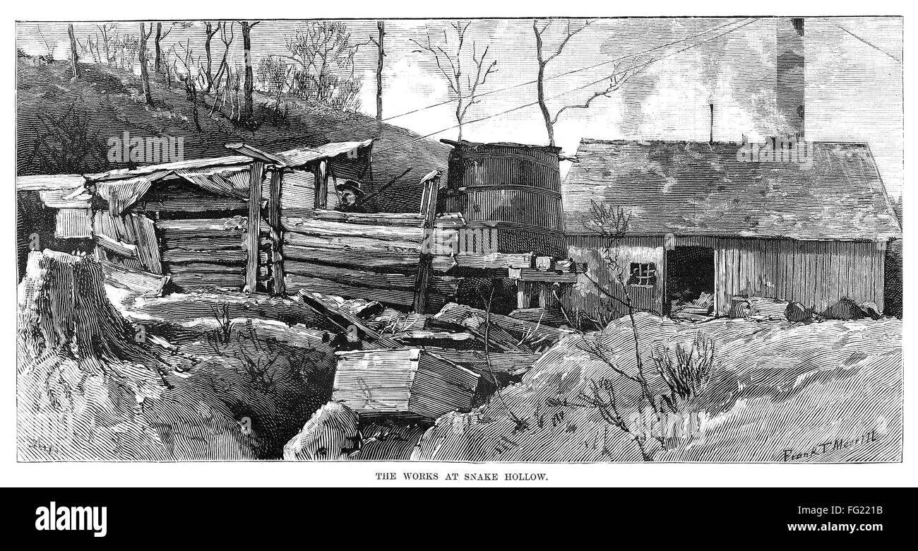 OHIO: COAL MINER WORKS. /n'The Works at Snake Hollow,' in Hocking ...