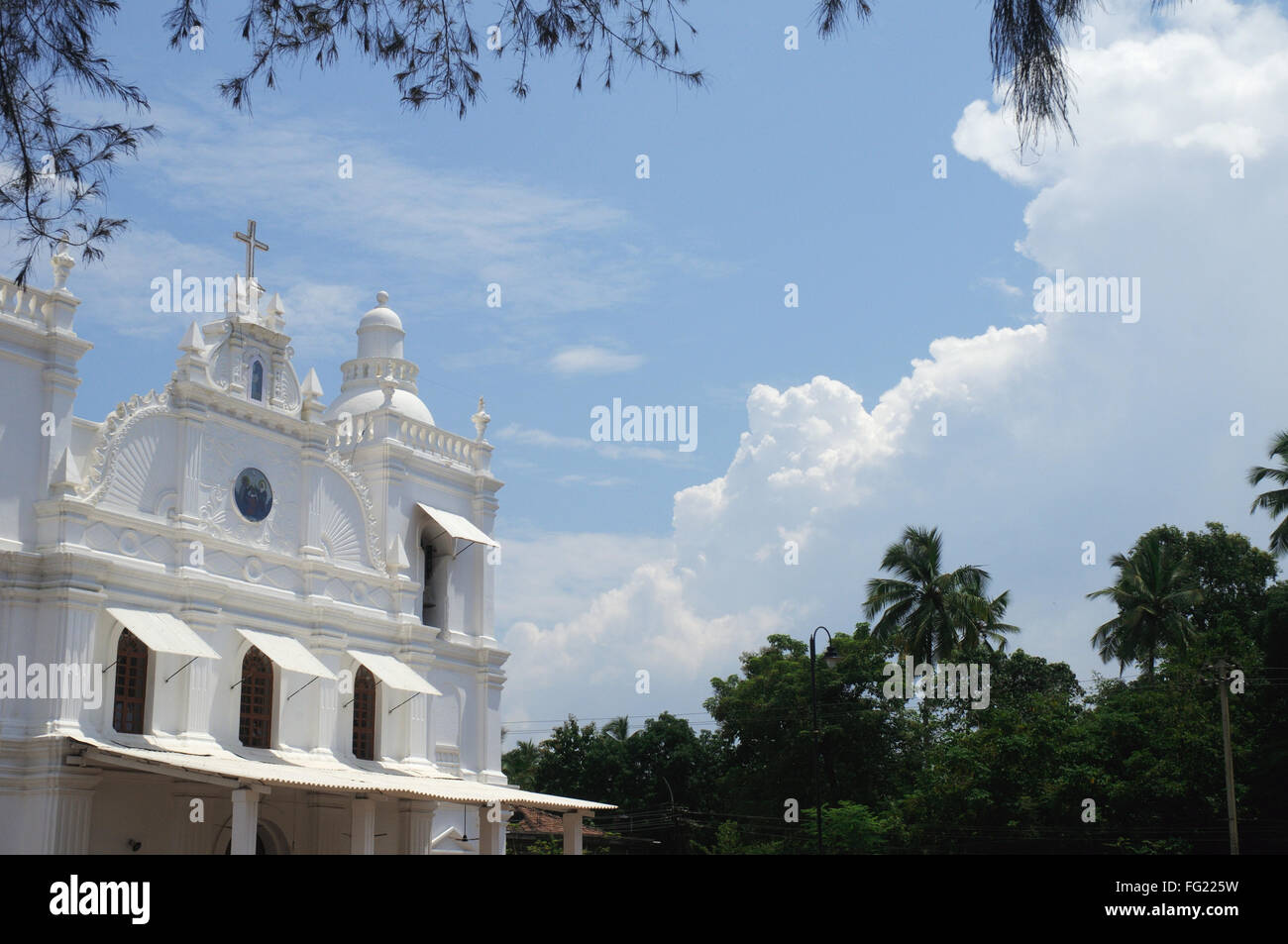 The white church Goa Maharashtra India Asia September 2010 Stock Photo ...
