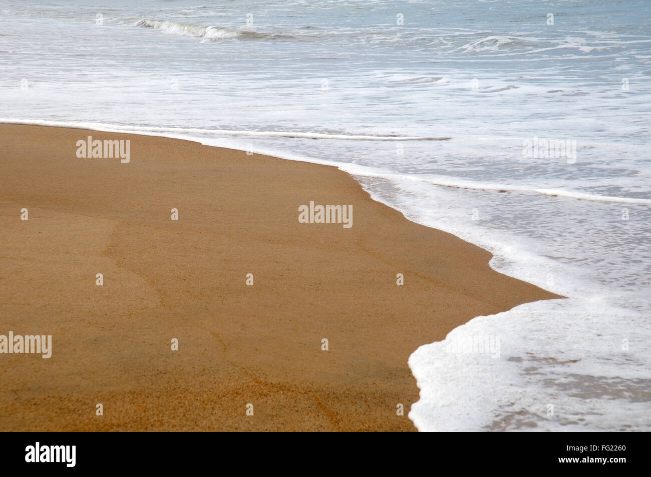 Waves of sea water Calangute Beach Goa Maharashtra India Asia Stock ...