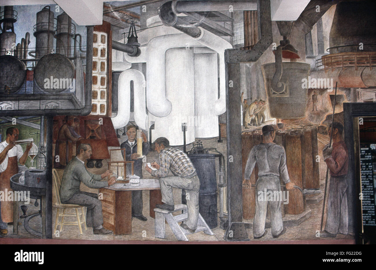 STACKPOLE: INDUSTRIES, 1934. /n'Industries of California.' Detail of a ...