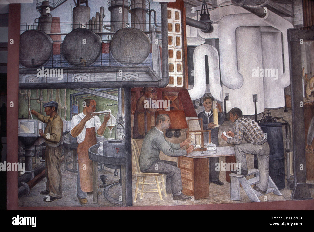 STACKPOLE: INDUSTRIES, 1934. /n'Industries of California.' Detail of a ...