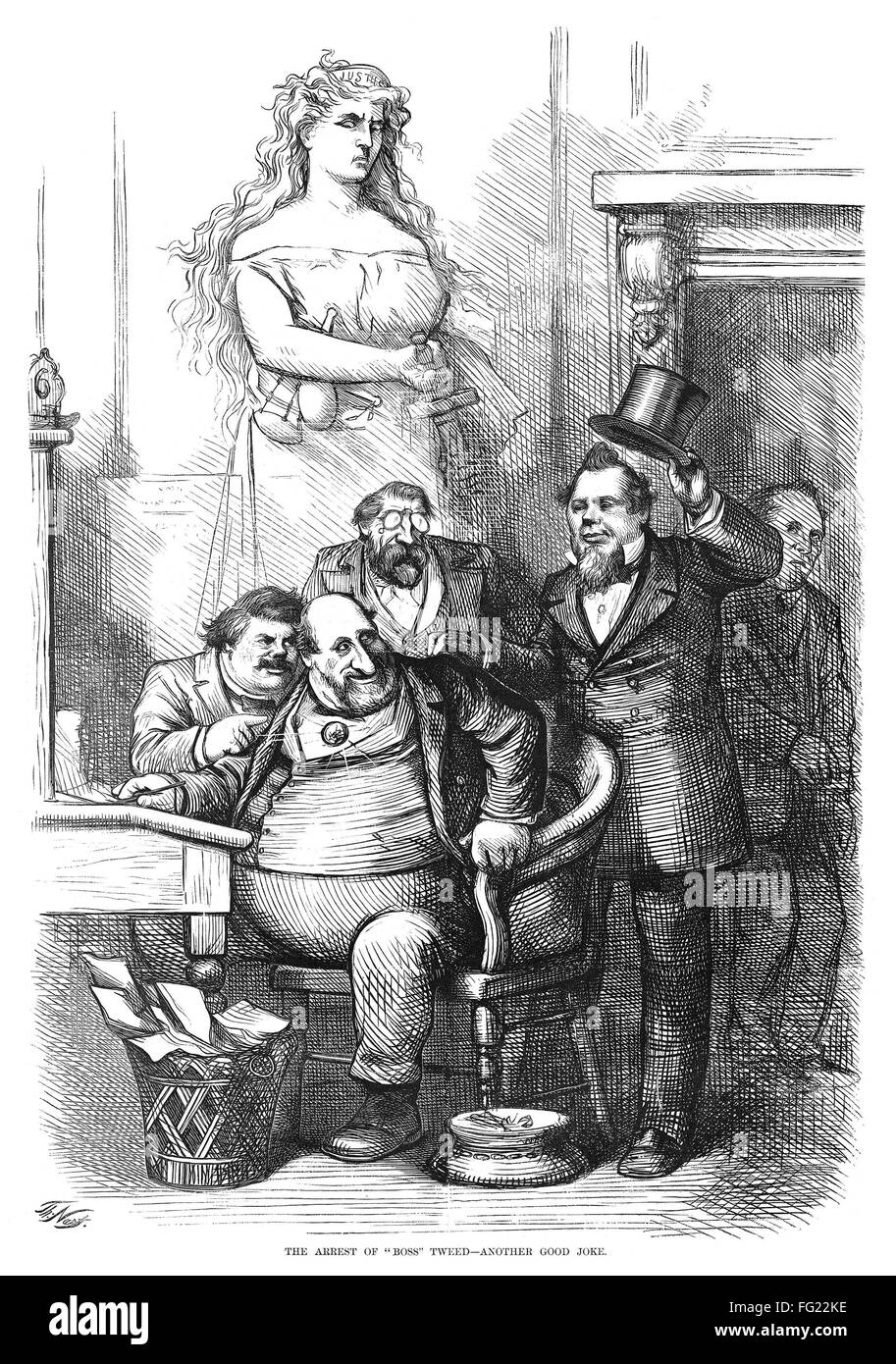 NAST: ARREST OF TWEED, 1871. /n'The Arrest of 'Boss' Tweed - Another ...
